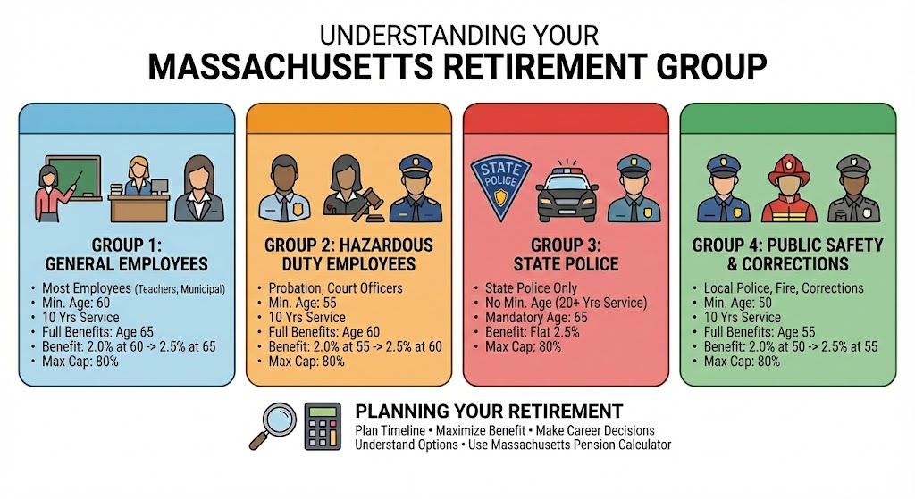 Massachusetts Retirement Groups 1-4: Complete Eligibility and Benefits Guide | Massachusetts ...